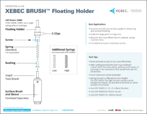 How to Use the Xebec® Floating Holder | XEBEC® Deburring Technologies